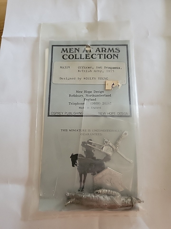 Men At Arms Collection Officer 1st Dragoons British Army 1815 MA319 NEW ...