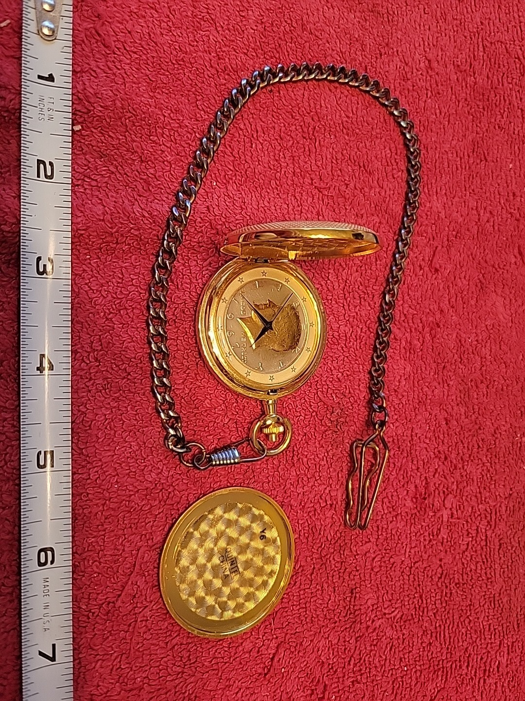 KENNEDY HALF DOLLAR POCKET WATCH QUINTEL QUARTZ | eBay