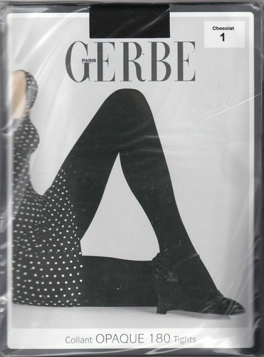 Collant GERBE OPAQUE 180 deniers coloris Chocolat. Taille 1 - 8½ ...
