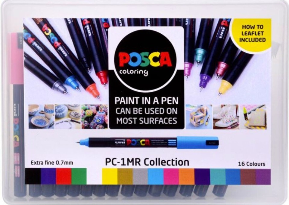 Uni Posca Paint Marker Kits Cases Sets Packs All Options Pastel & Mega ...