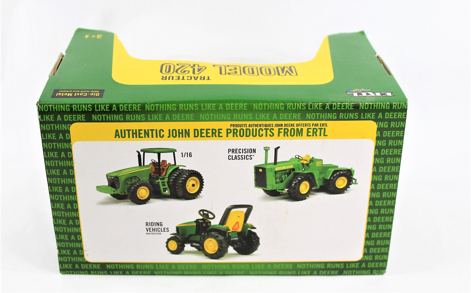 ERTL 1/16 DIE-CAST JOHN DEERE MODEL 420 FARM TOY TRACTOR | eBay