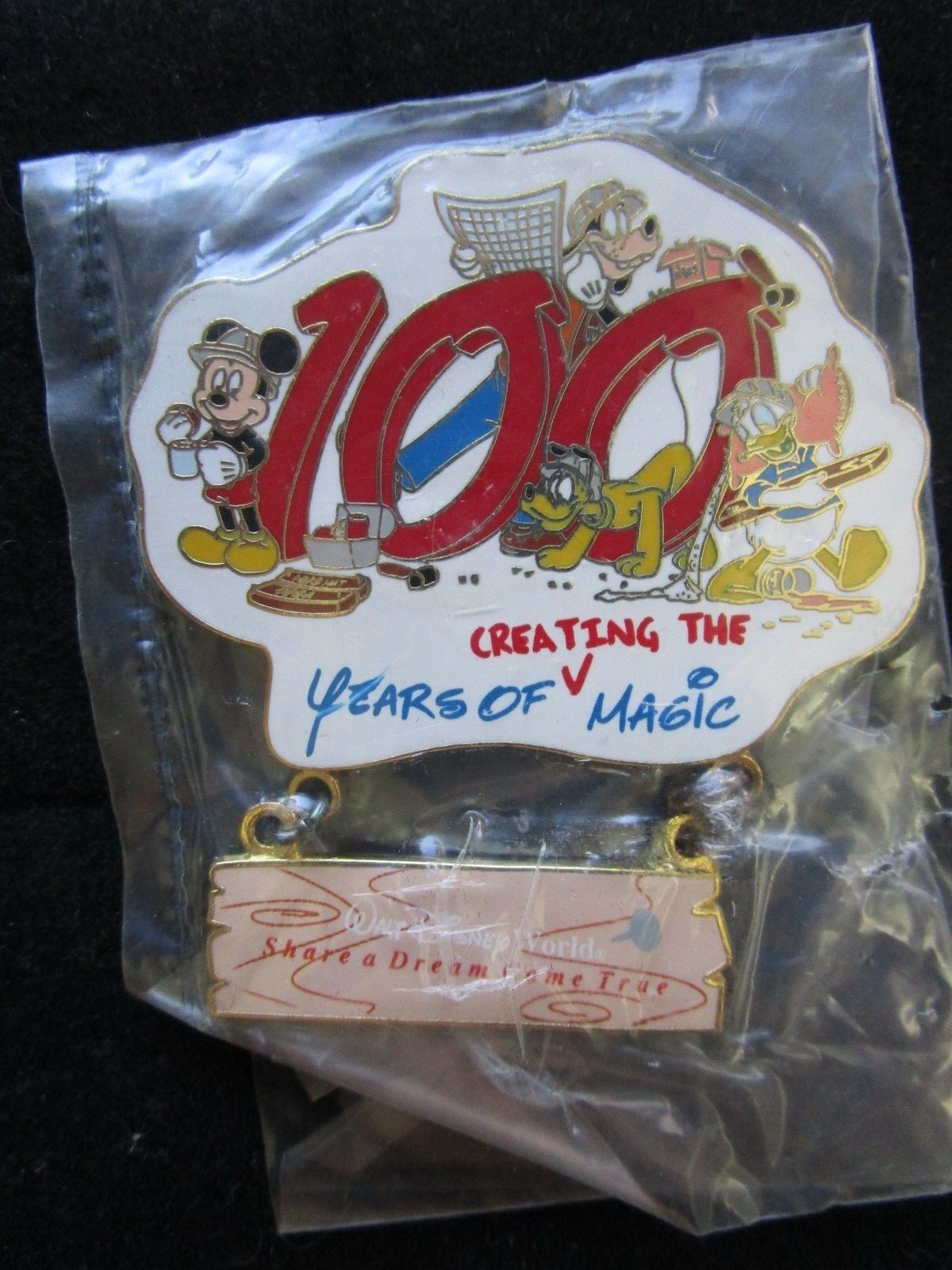 Pin 11002 WDW Cast Member - 100 Years of Creating the Magic - Dangle ...
