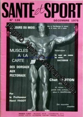 SANTE ET SPORT [No 126] du 01/12/1975 - CHET YORTON - HACKMAN - MUSCLES ...