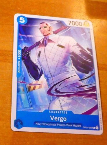 ONE PIECE PARAMOUNT WAR ENGLISH CARD GAME CARTE OP01-065 Vergo EN MINT ...