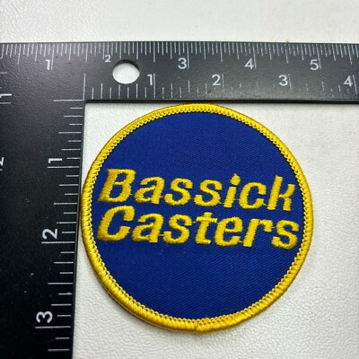 Vintage BASSICK CASTERS Advertising Patch 421N | eBay