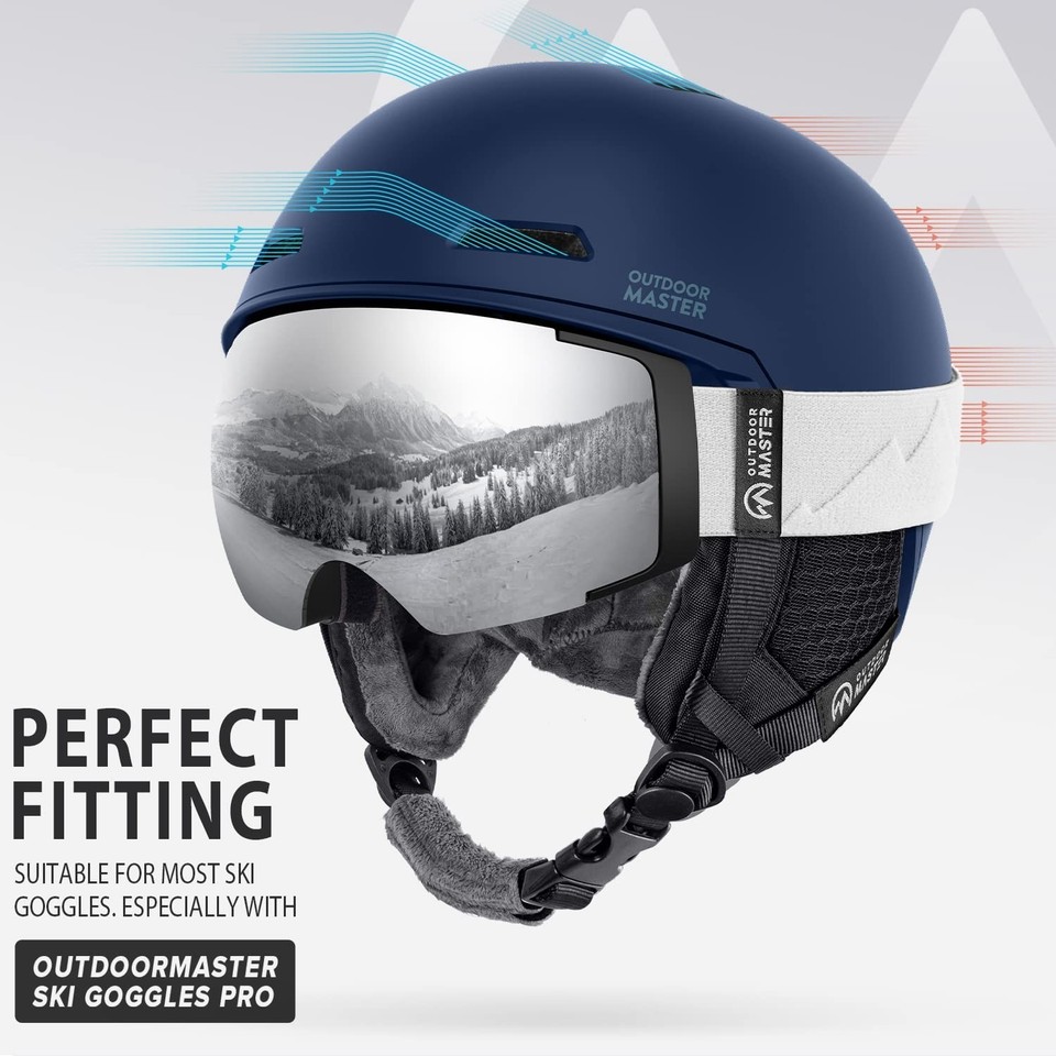 OutdoorMaster Diamond MIPS Ski Helmet - Snow Sport Helmet Snowboard ...