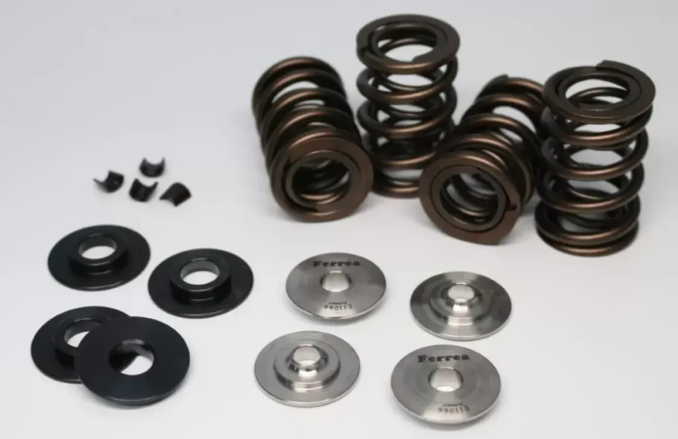 Ferrea 80LBS Dual Valve Springs & Ti Retainers Honda B18C B16A1 B16A3 ...