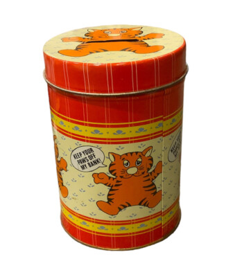 Vintage Heath Cliff “Keep Your Paws Off My Bank” Silly Cat Coin Money ...