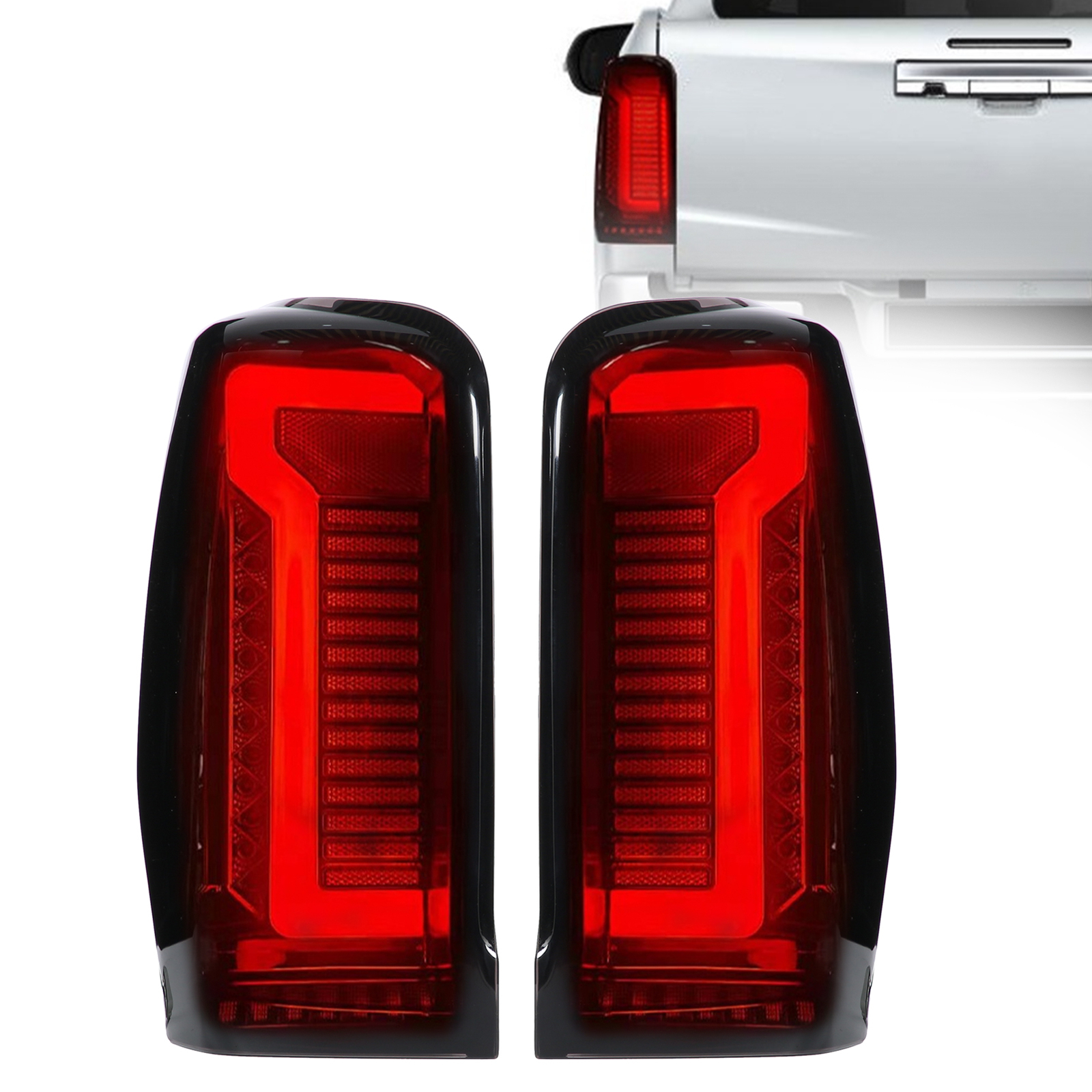 2pcs LED Taillights Assembly Rear Brake Reversing Lamp Smoky For | eBay ...