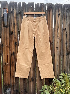 Urban Outfitters BDG Women’s Logan Tan Pleated Chino Pant Size Medium ...