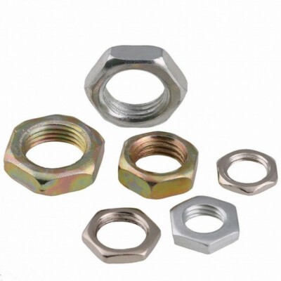 small pitch nut fine teeth hex Thin/Half/Lock Nuts zinc M7 M8 M9 M10 ...