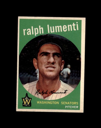 1959 Topps Baseball #316 Ralph Lumenti UER STARX 5.5 EX+ CS101129 | eBay