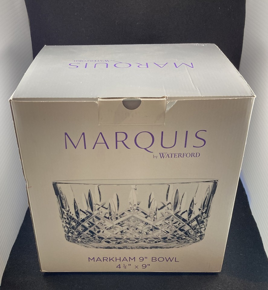 Waterford Marquis Markham Crystal Bowl 9in NIB | eBay