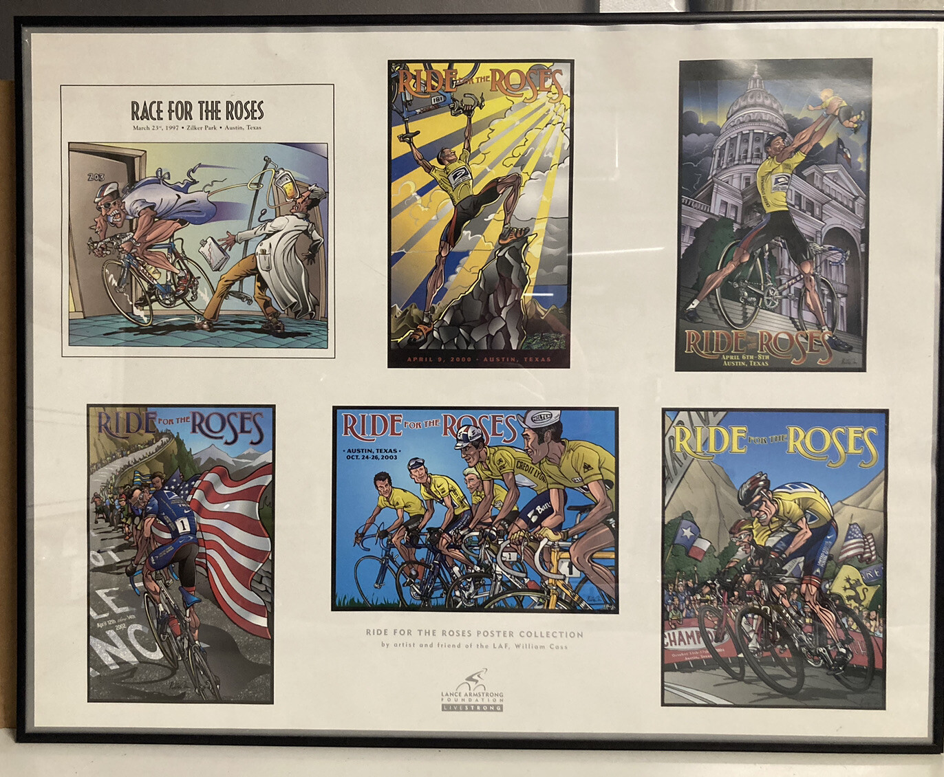 Lance Armstrong Foundation Poster Print Race For Roses William Cass ...