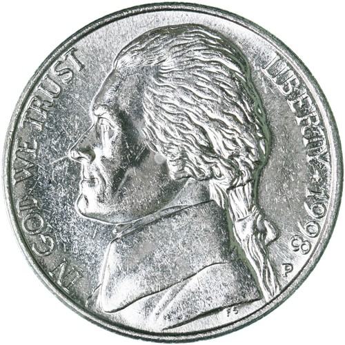 1998 P Jefferson Nickel BU US Coin See Pics Q844 | eBay