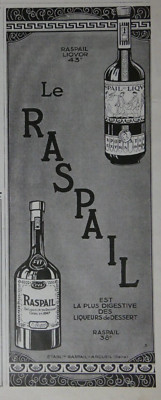 PUBLICITÉ DE PRESSE 1924 RASPAIL 43° ET 38° LIQUEUR DE DESSERT LA PLUS DIJESTIVE | eBay