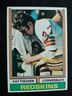 1974 Topps Football Card # 445 Pat Fischer - Washington Redskins | eBay