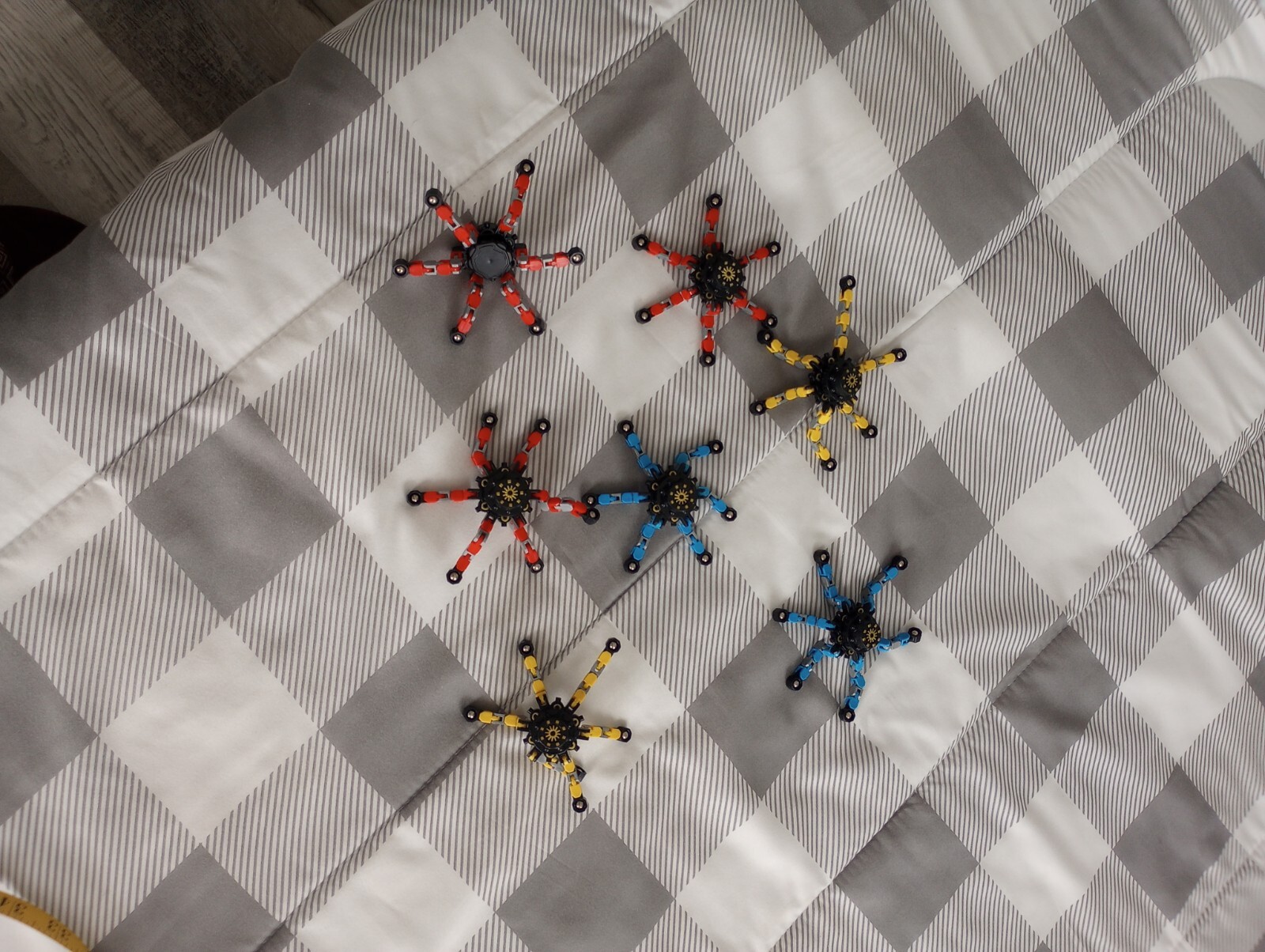 Lot Of 7 Transformable Fingertip Fidget Spin Robot Antistress Sensory ...