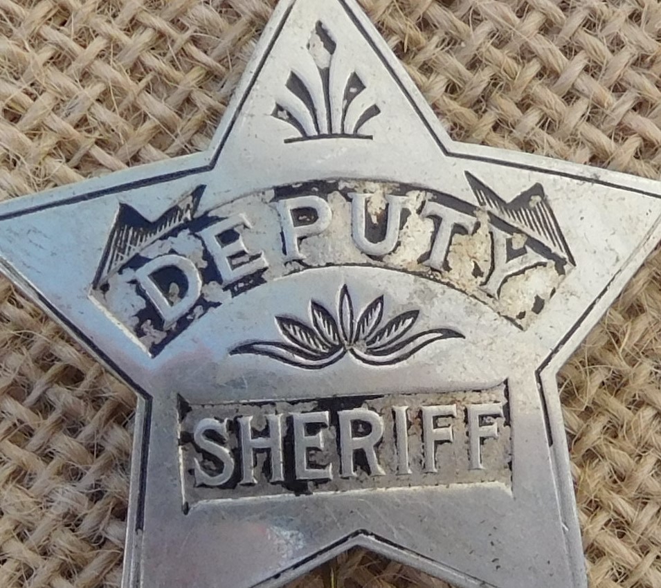 Vintage Deputy Sheriff Badge, 2" 5pt star PinBack, Sachs-Lawlor Denver ...