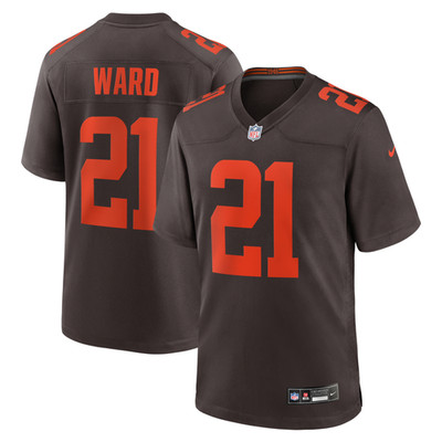 Men's #21 Denzel Ward Browns 2025 Limited Stitched Jersey | eBay