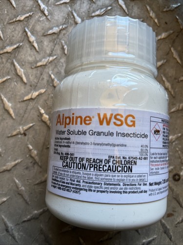Alpine WSG Water Soluble Granule Insecticide Jar Flea Bed Bug Roach ...