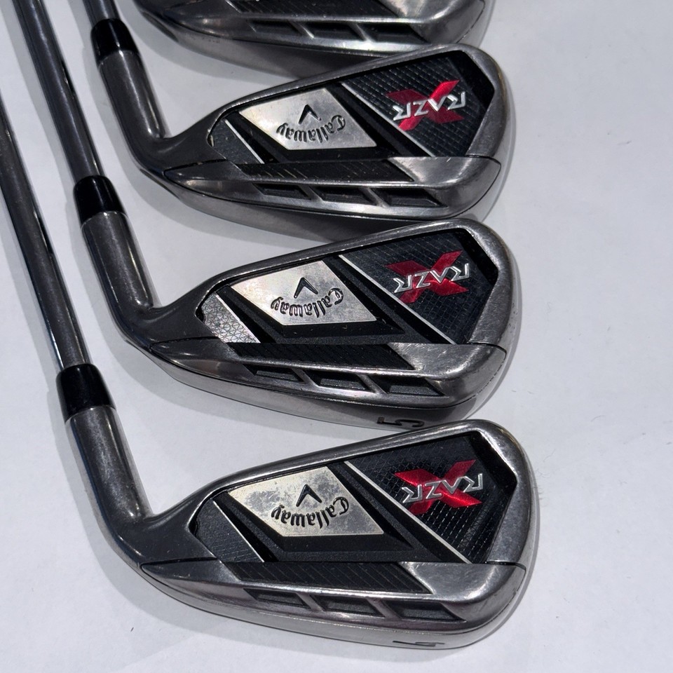 Callaway RAZR X Iron Set 4-PW (7 Clubs) | Uniflex Steel Razr X Shafts ...