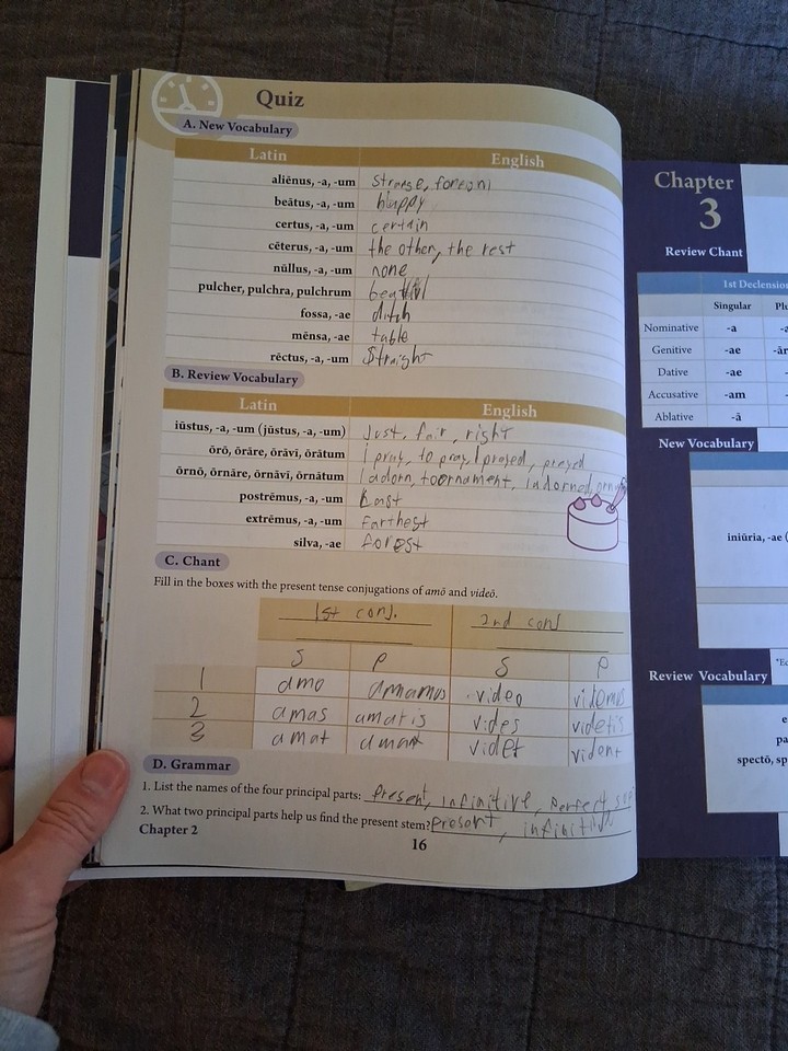 Latin For Children Primer B Student Book, Activity Book, Answer Key ...