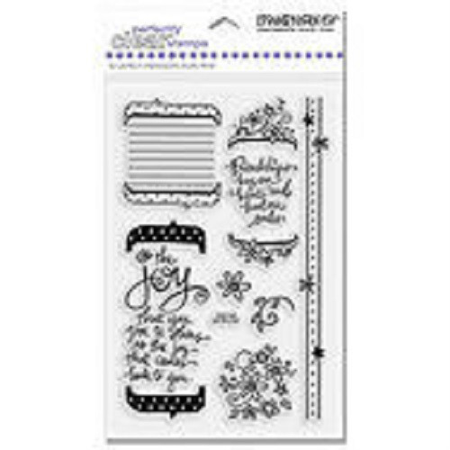 STAMPENDOUS RUBBER STAMPS 9 CLEAR BRACKET QUOTES STAMP SET | eBay