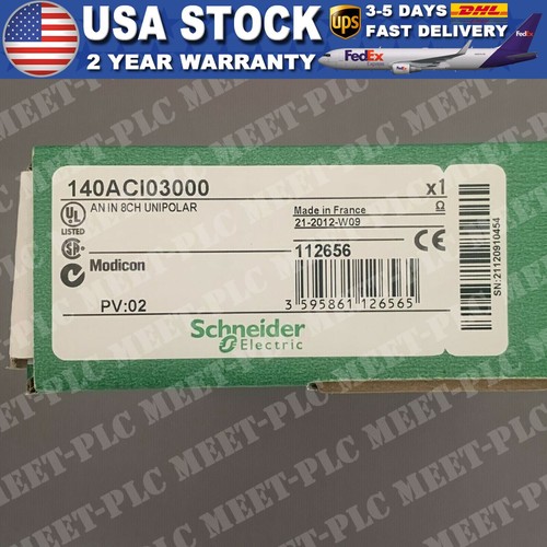 New In Box Schneider 140ACI03000 I/O Base Analog Input Module 140-ACI ...