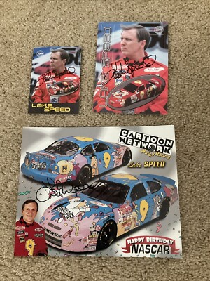 Lot Of Signed Lake Speed All Signed NASCAR Racing Postcards | eBay