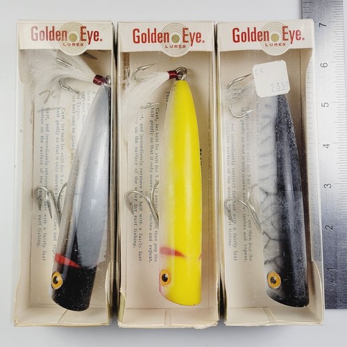 Goldeneye Trouble Maker Poppers 1.75oz 6" Lot of 3 lures saltwater ...