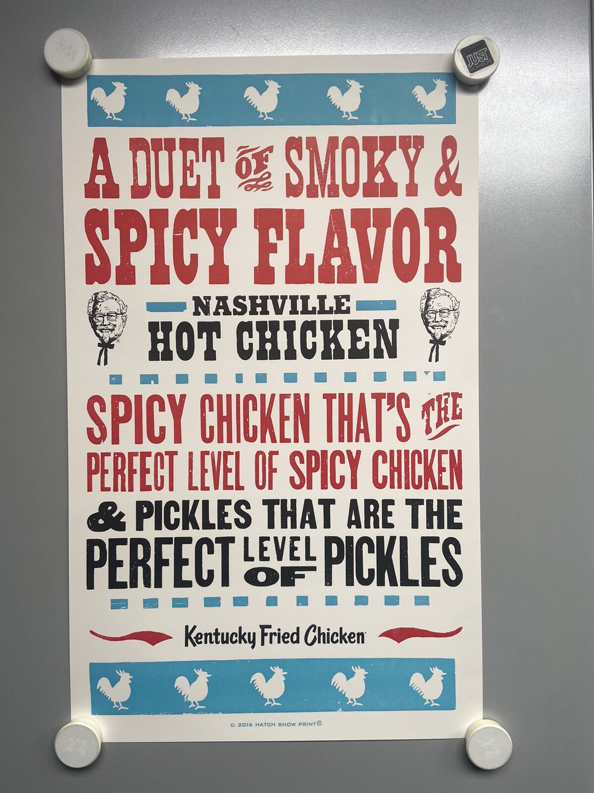Hatch Show Print Poster Kentucky Fried Chicken KFC Nashville Hot ...