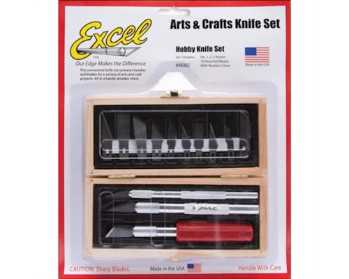 Excel Carded Hobby Knives Set w/Wood Box [EXL44382] | eBay