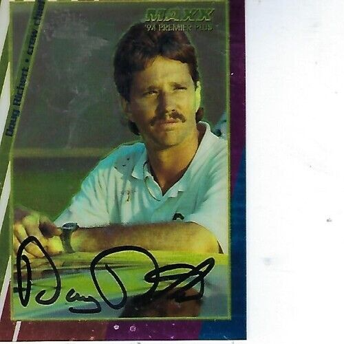 DOUG RICHERT SIGNED 1994 MAXX PREMIER PLUS RACING #145 - NASCAR | eBay