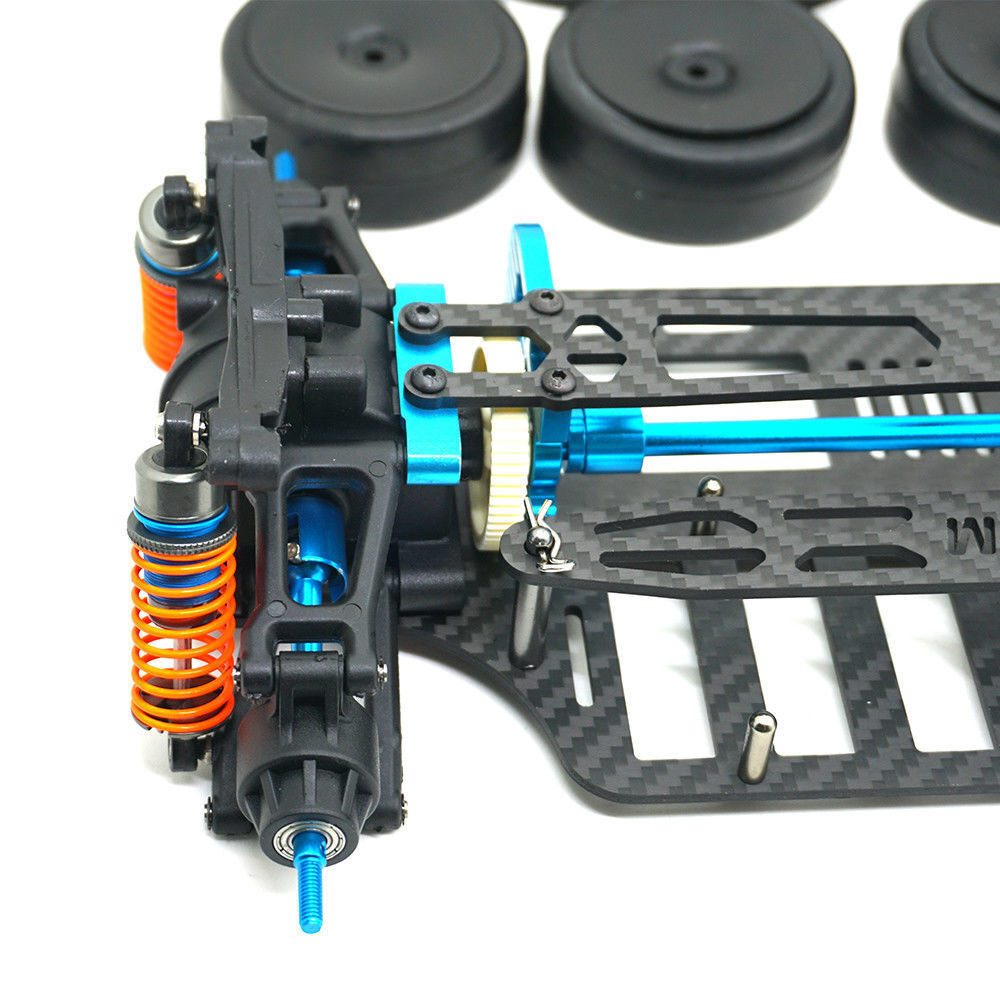 D4 RWD drift racing car frame body kit plastic & carbon for 1/10 Sakura ...