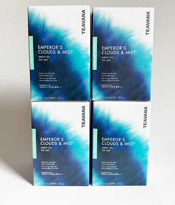 Starbucks Teavana Tea Emperor’s Clouds & Mist 4 Boxes 48 Sachets Green ...