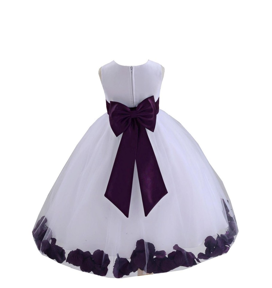 Wedding Flower Girl Dress Birthday Girl Dresses Gradation Pageant Rose ...