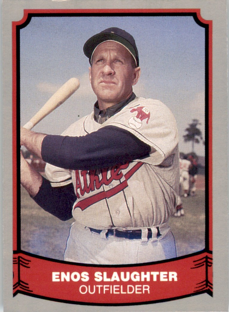 1988 Pacific Legends Baseball Enos Slaughter Kansas City Athletics #84 ...