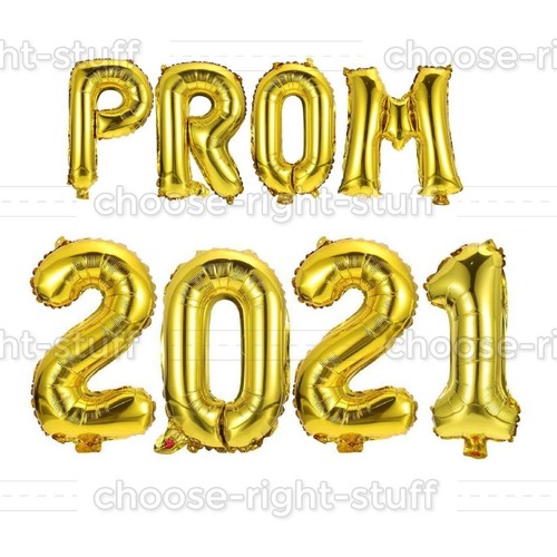 Alphabet Letter PROM 2021 Graduation Decorative Foil Balloons self ...