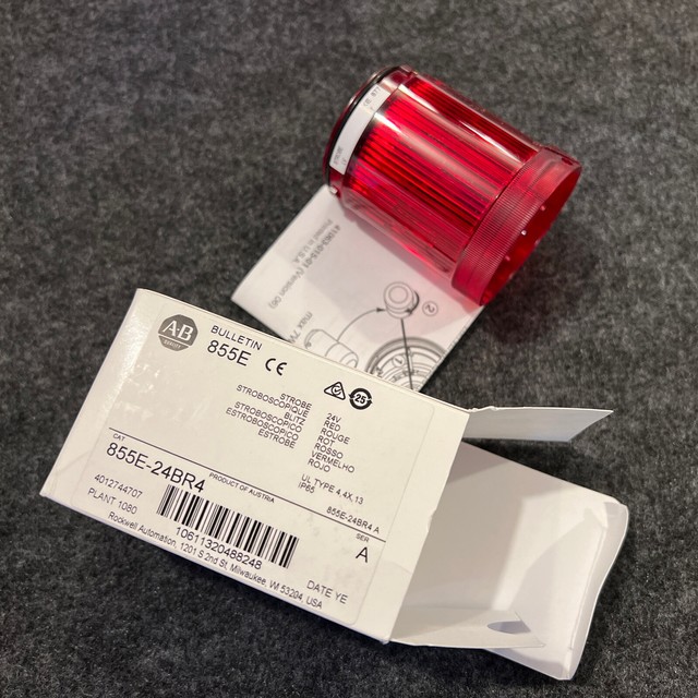Allen Bradley Red Strobe Light Module 24 VDC Model 855e-24br4 for sale ...