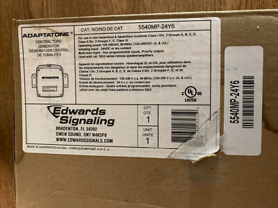 EDWARDS SIGNALING 5540MP-24Y6 ADAPTATONE CENTRAL TONE GENERATOR. FIRE ...
