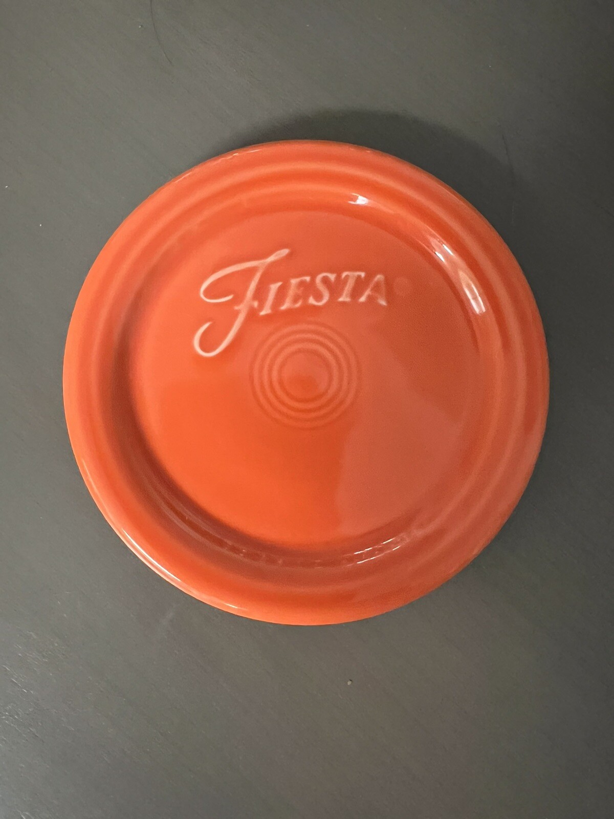 Fiesta® POPPY Orange Coaster with Embossed Logo - Discontinued style | eBay