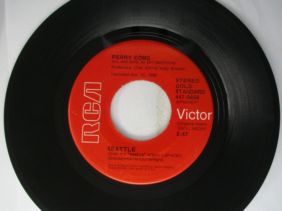 Perry Como Seattle / It's Impossible 45 RCA Victor | eBay