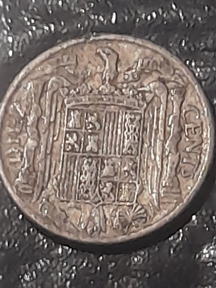FRANCO ALUMINIUM SPANISH COIN WARTIME 5 CENTS SPAIN 1941 | eBay UK
