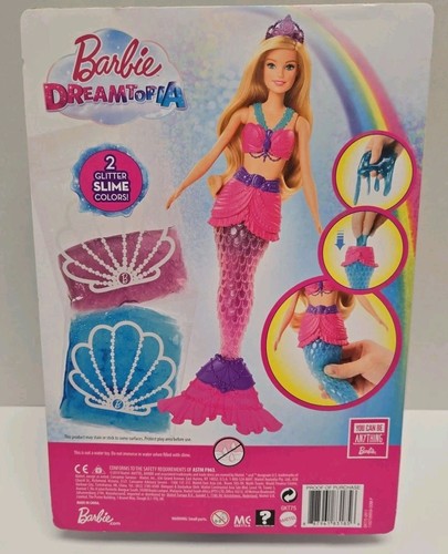 Barbie Dreamtopia Mermaid 12" Doll w/Blonde Hair & Glitter Slime (2019 ...
