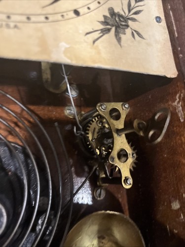 Seth Thomas Antique Clock Roses Ornate Lion | eBay