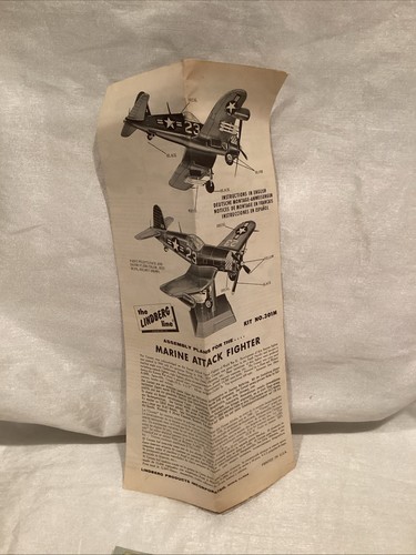 The Lindberg Line Kit no. 301M Marine Attack Fighter Model Assembly ...