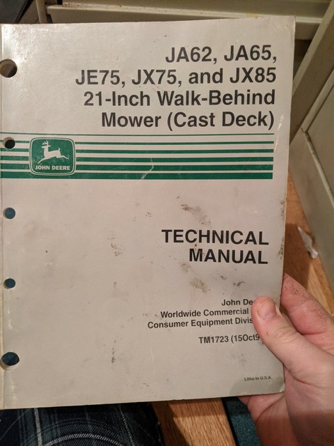 Ja65 John Deere Mower Manual