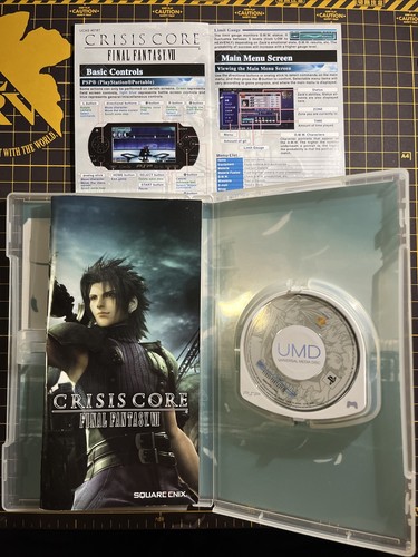 Crisis Core: Final Fantasy VII PlayStation Sony PSP Japan W/English Op ...
