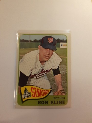 1965 Topps - #56 Ron Kline, some wear in upper left hand corner | eBay